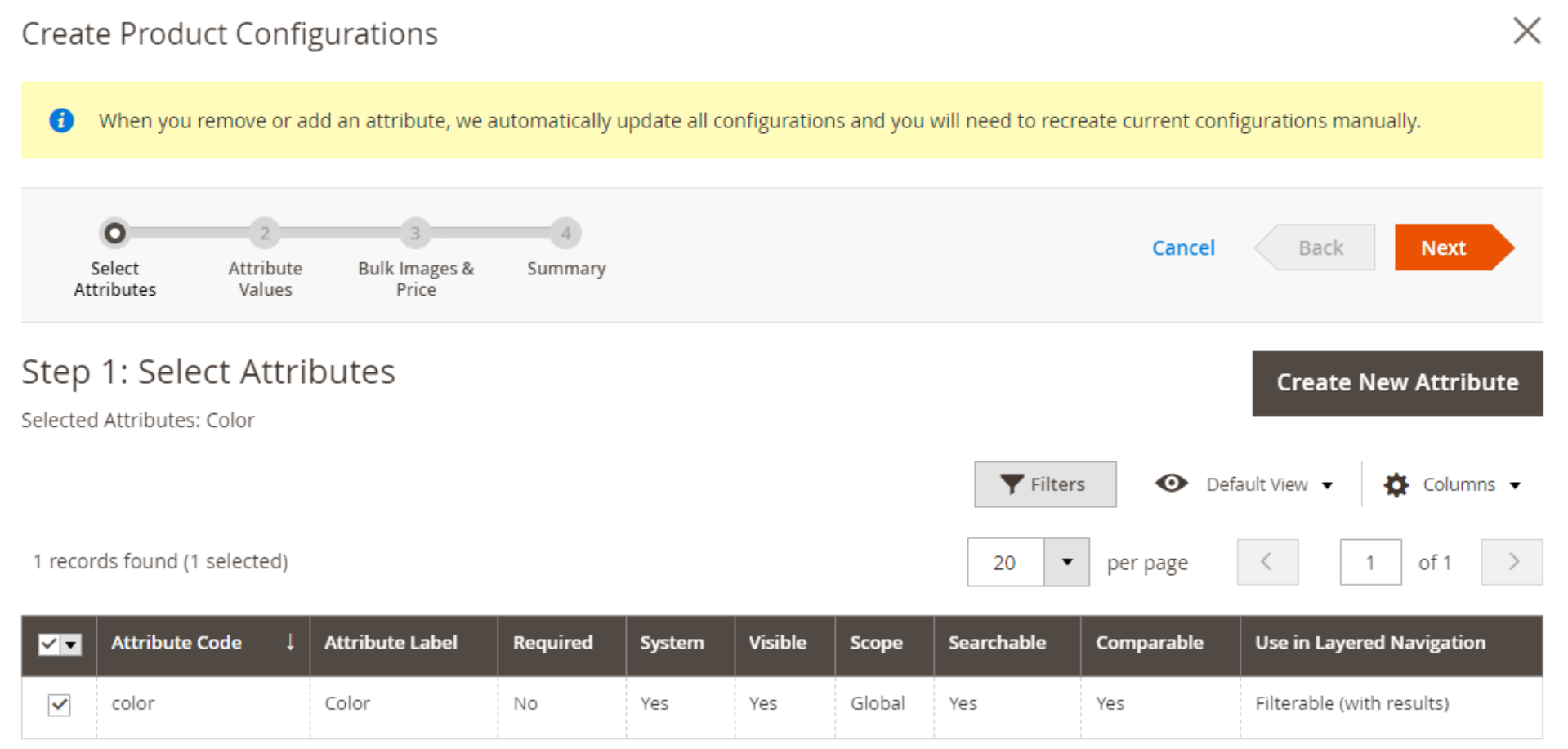 Magento 2 Create Product Configurations Menu Bcs Engineering